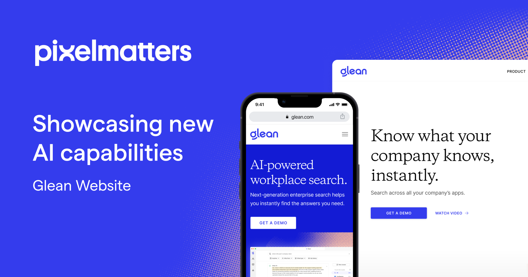 Glean • Website Development | by Pixelmatters